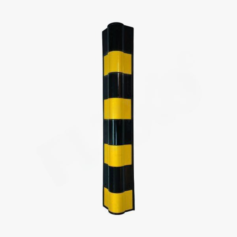 Industrial Round Type Rubber Corner Guard with Yellow Reflective Strip ...